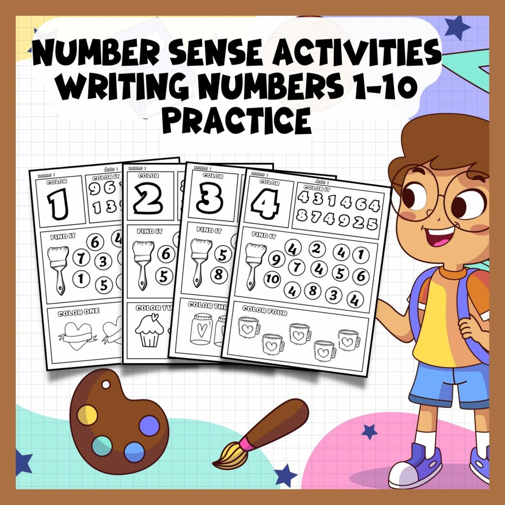 Number Sense Activities Writing Numbers 1-10 Practice | Made By Teachers