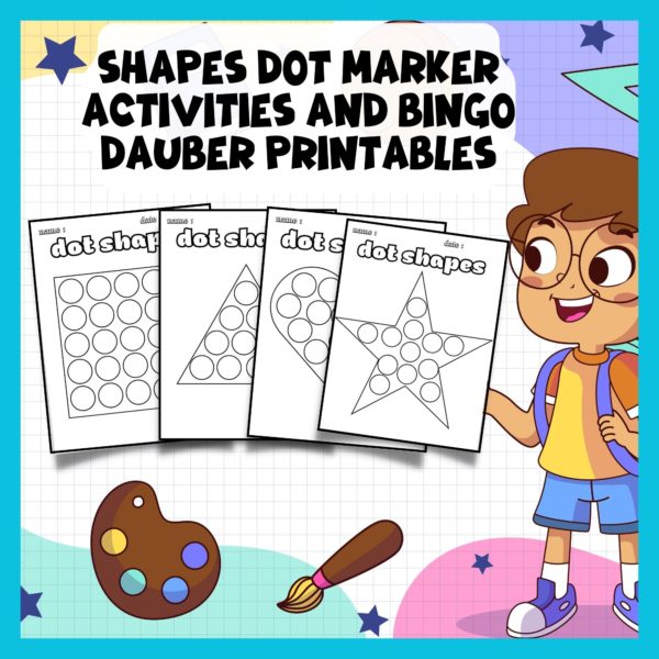 shapes Dot Marker Activities and Bingo Dauber Printables | Made By Teachers