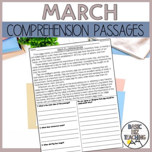 January Daily Nonfiction Reading Comprehension Passages | Made By Teachers