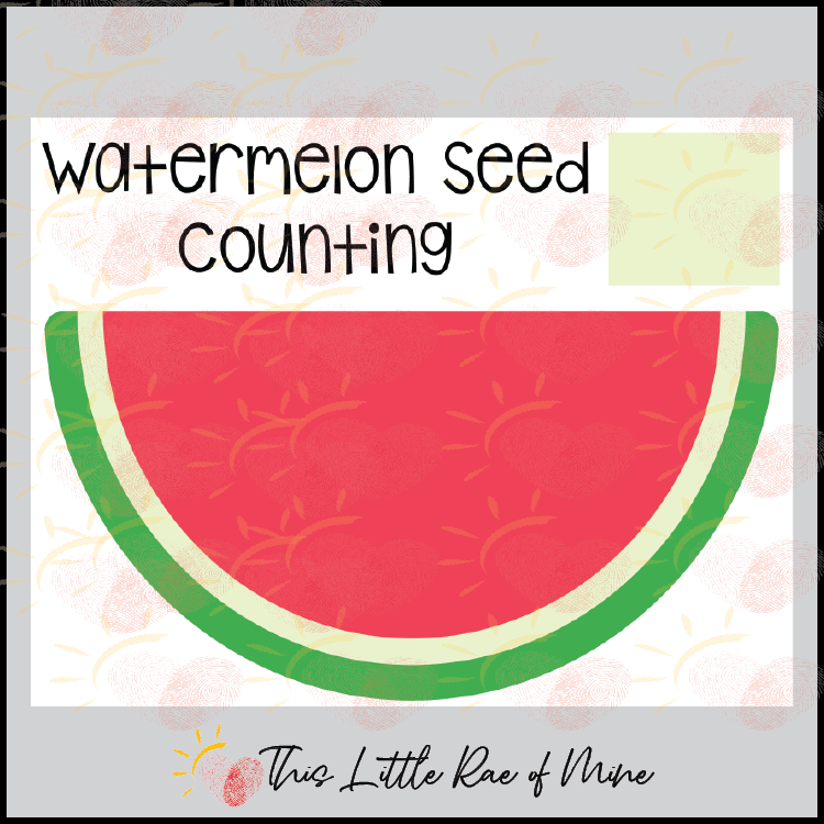 Watermelon Seed - Counting Mat - numbers 1-20 - Summer - printable ...