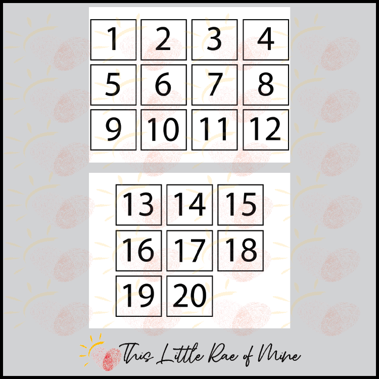 Watermelon Seed - Counting Mat - numbers 1-20 - Summer - printable ...