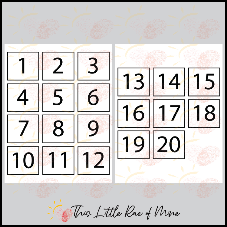 Ice Cream Scoop - Counting Mat - numbers 1-20 - Summer - printable ...