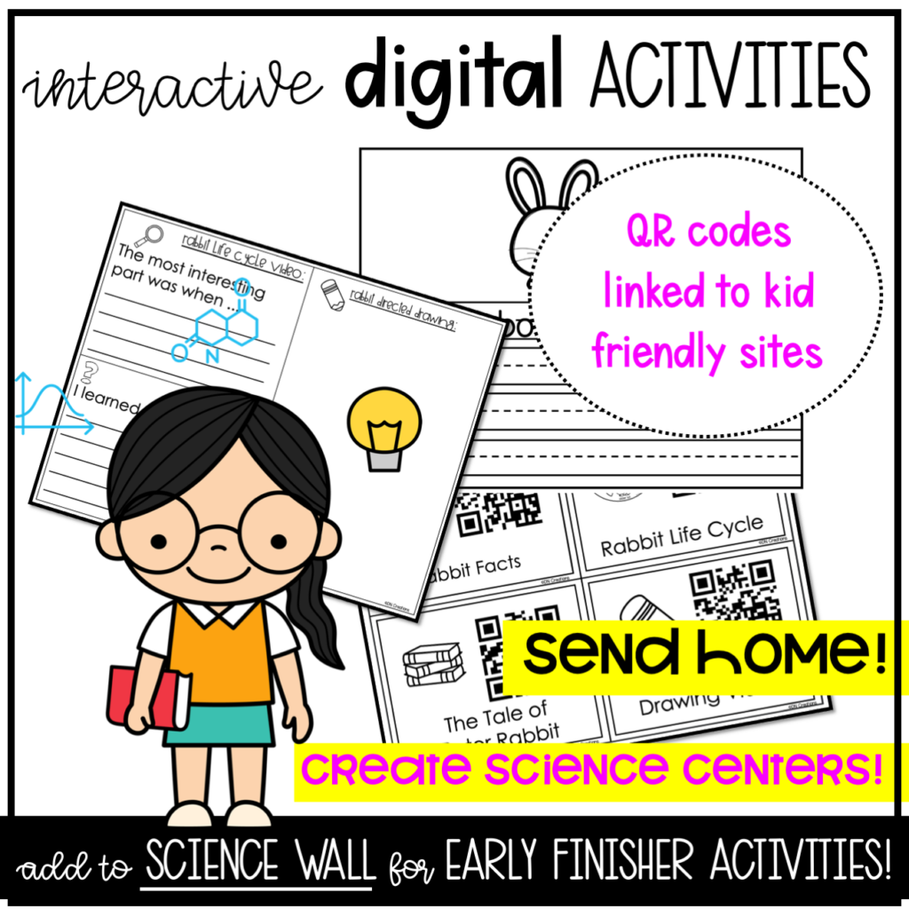 Send HOME Science RABBIT Life Cycle l All about Rabbits l Easter ...