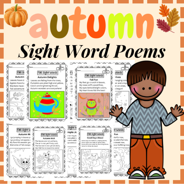 autumn fall Sight Word Poems /fall Shared Reading Poem | Made By Teachers