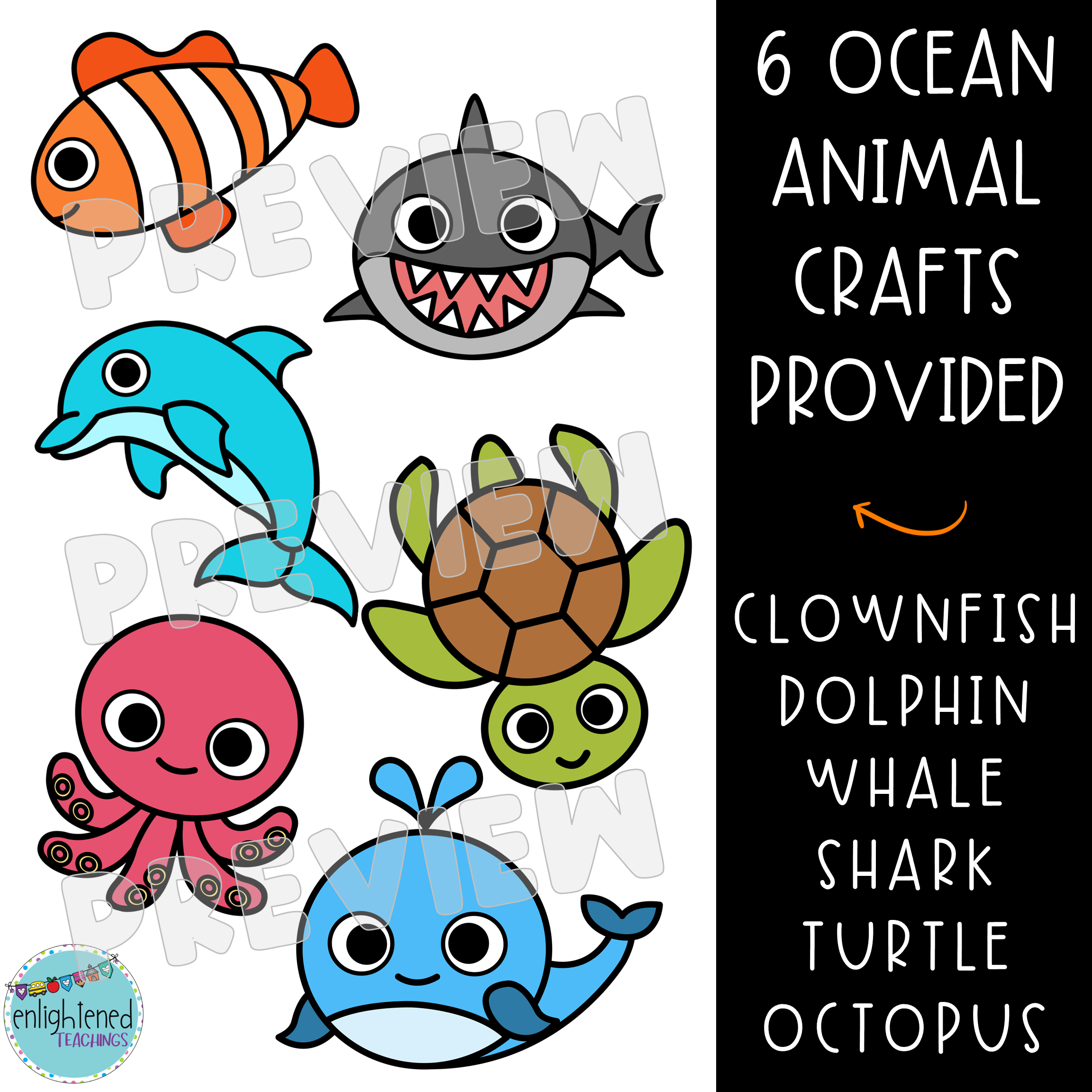 One Page Ocean Crafts with Step by Step Instructions - Build an Ocean ...