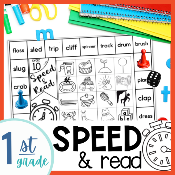 1st Grade Phonics Speed & Read Game Boards for Reading Centers | EL ...