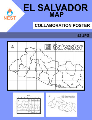 El Salvador Map Collaboration Poster | Made By Teachers