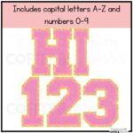 Varsity Bulletin Board Letters | Pink | Made By Teachers