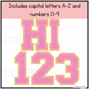 Varsity Bulletin Board Letters | Pink | Made By Teachers