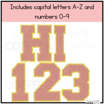 Varsity Bulletin Board Letters | Dusty Coral | Made By Teachers