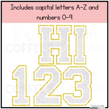 Varsity Bulletin Board Letters | White | Made By Teachers