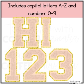 Varsity Bulletin Board Letters | Peach | Made By Teachers