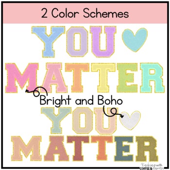 Varsity Patch Bulletin Board Letters FREEBIE | Made By Teachers