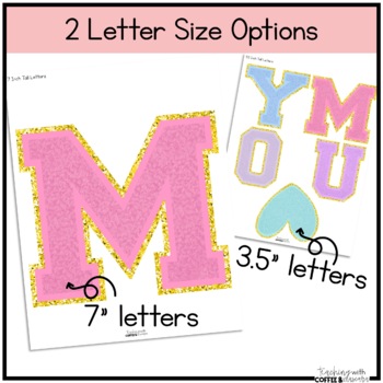 Varsity Patch Bulletin Board Letters FREEBIE | Made By Teachers
