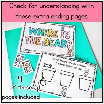 Counting Bears Positional Words Printable Activity | Made By Teachers