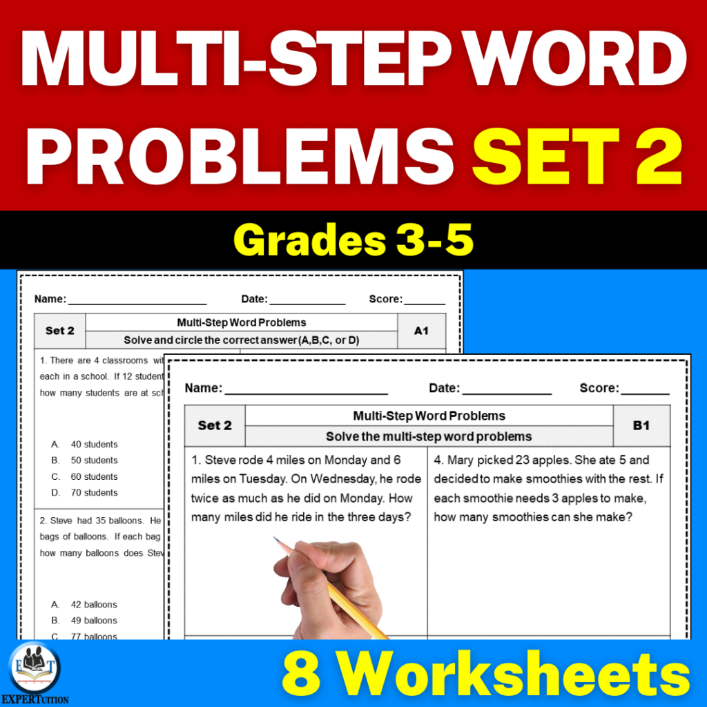 Multistep Word Problems Worksheets | Addition Subtraction ...