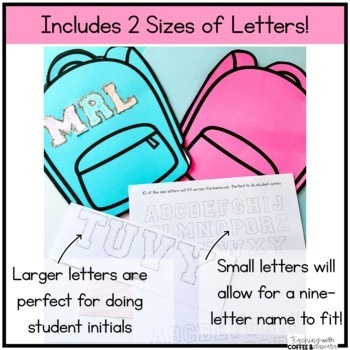 Backpack Name Craft - All About Me Activity | Made By Teachers