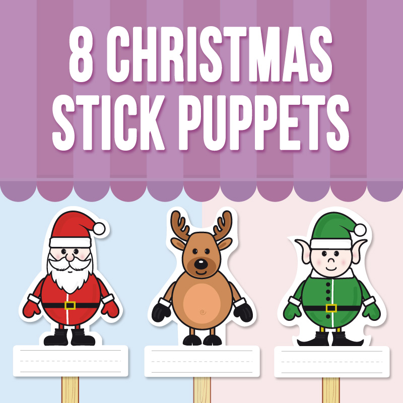 Christmas Stick Puppets | Made By Teachers