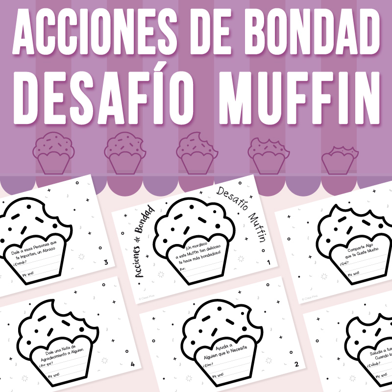 Bondad Reto (Kindness Challenge in Spanish) Mini Libro del Muffin, SEL ...