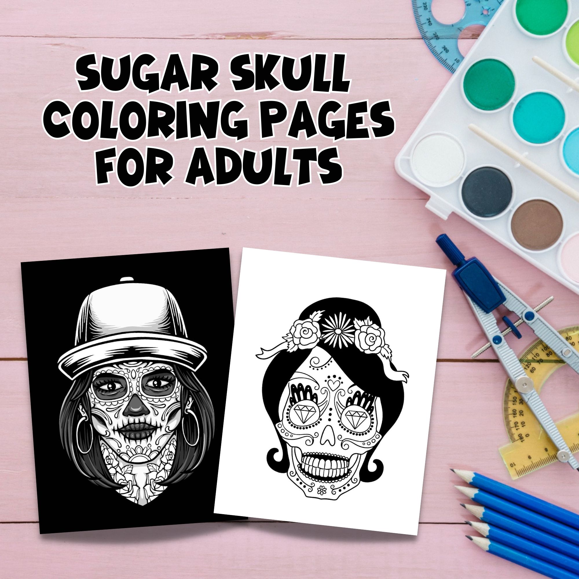 sugar skull coloring pages for adults , skulls coloring pages | Made By ...