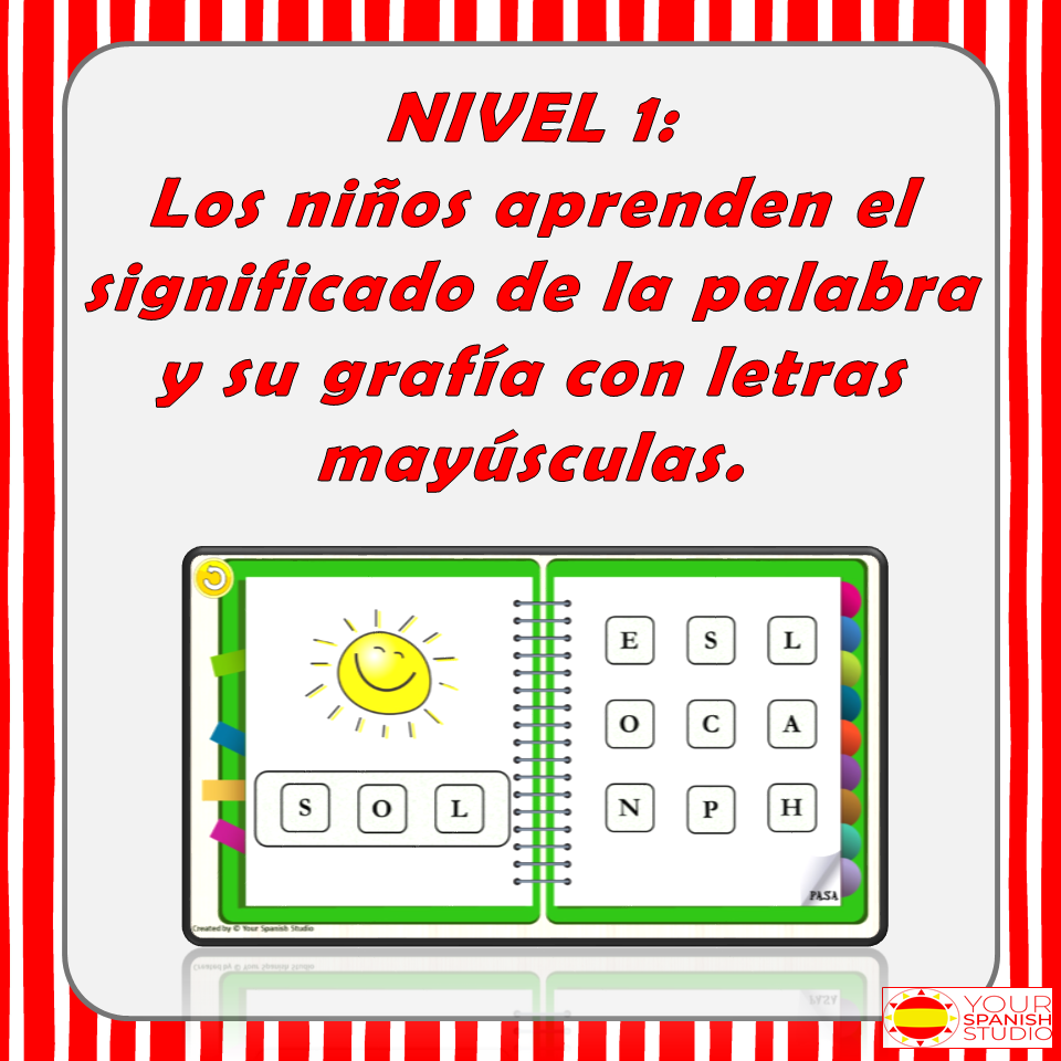 Spanish vocabulary for kids No prep Evergreen activity Palabras de 3 ...