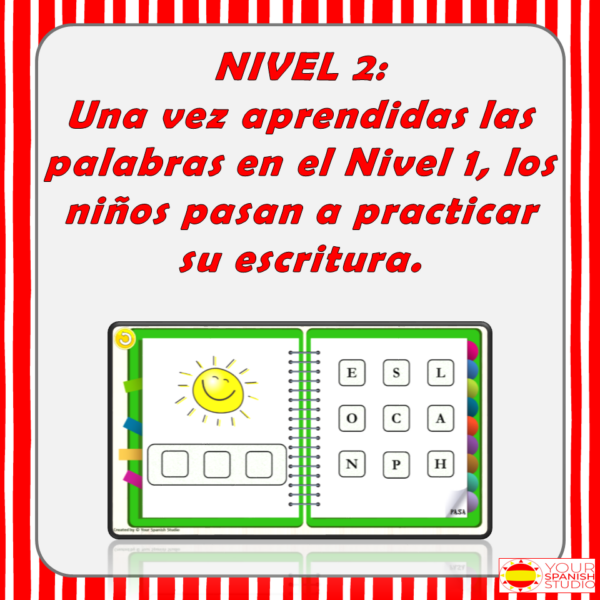 Spanish vocabulary for kids No prep Evergreen activity Palabras de 3 ...