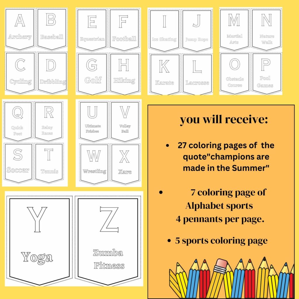 ABC Alphabet countdown To Summer,Coloring sheets ABC Countdown To ...