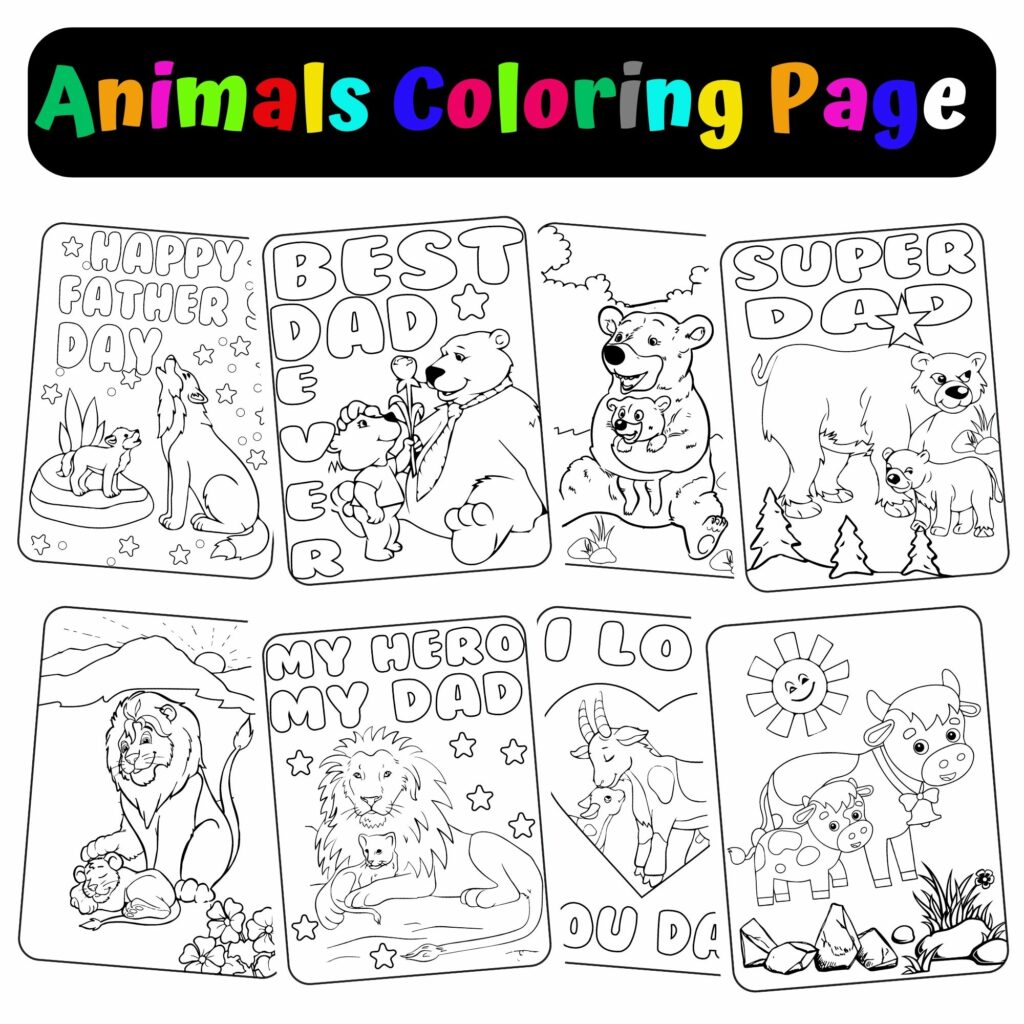 Happy Father's Day Coloring Pages Sheets - Fun Father's Day | Made By ...