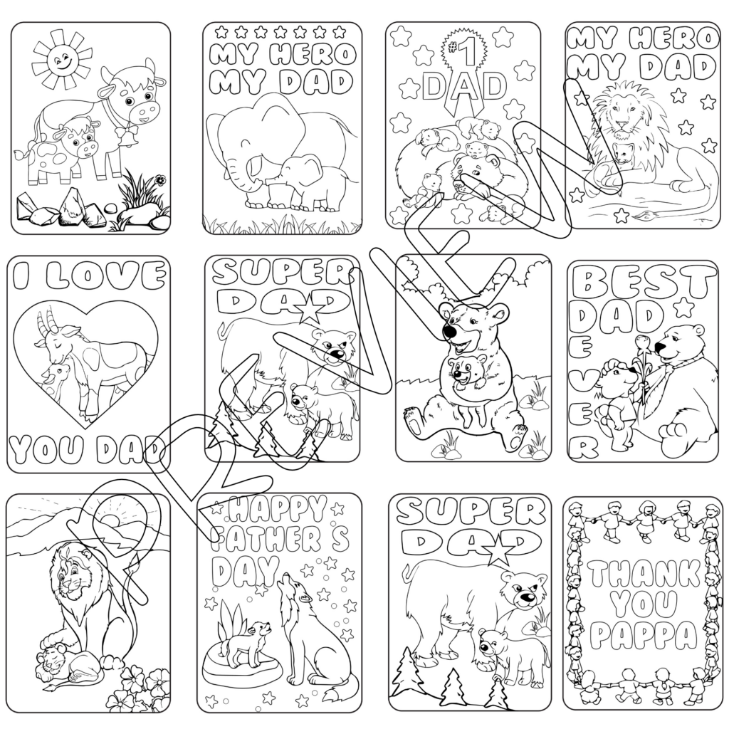 Happy Father's Day Coloring Pages Sheets - Fun Father's Day | Made By ...