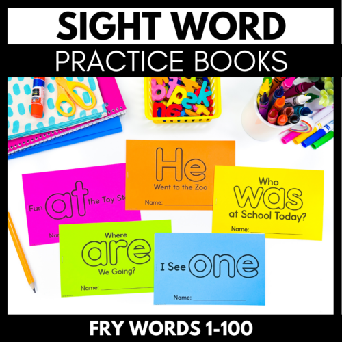 Sight Word Books - Fry Sight Words Practice Reading Fluency Bundle ...