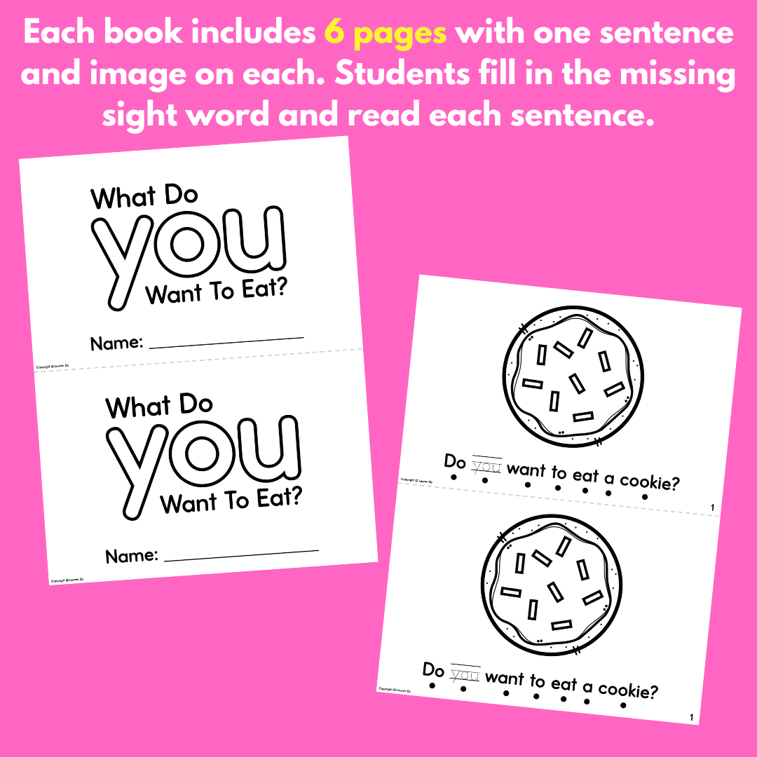 Sight Word Books - Fry Sight Words Practice Reading Fluency Bundle ...