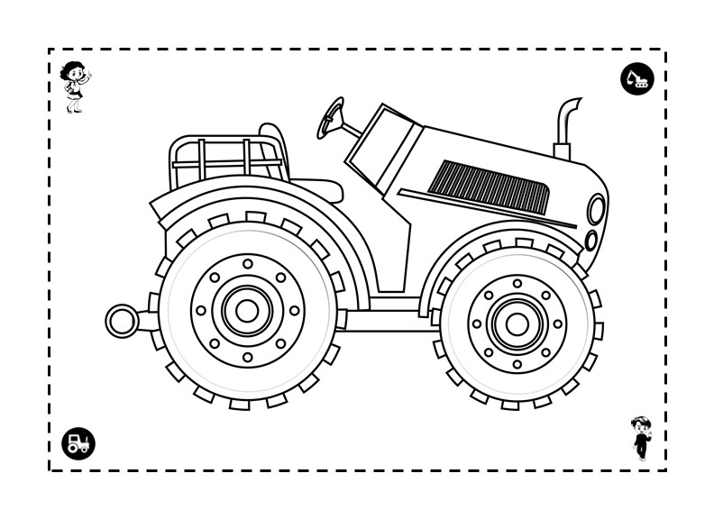 Free Tractor & Trucks Coloring Pages | Made By Teachers