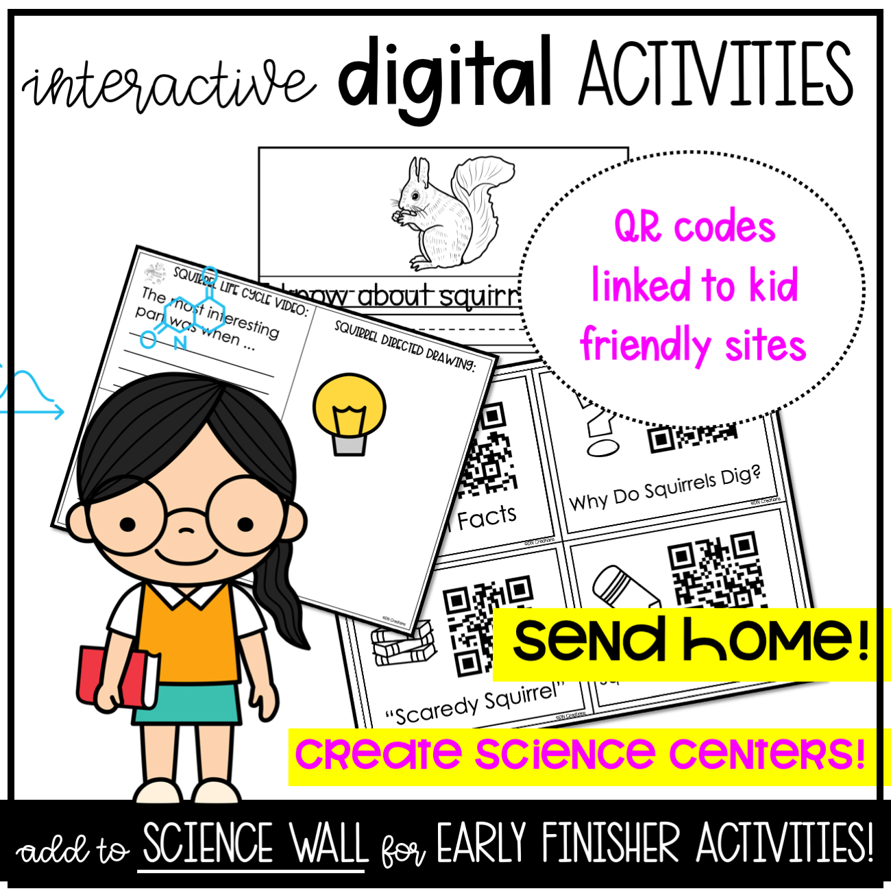 Send HOME Science Squirrel Life Cycle l All about Squirrels l Fall ...