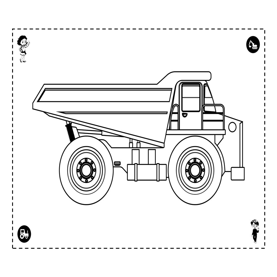 Tractor & Trucks Coloring Pages | Made By Teachers