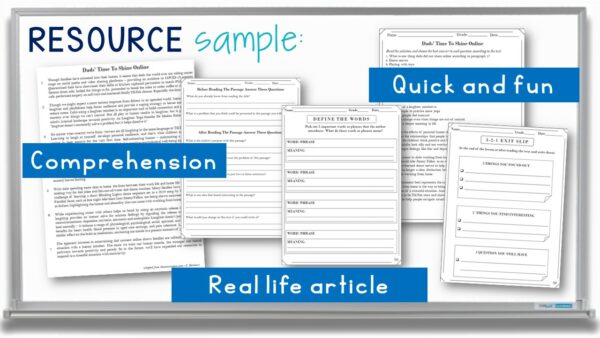 Parody Unit - Middle School Paired Reading, Writing Prompts, Print and ...