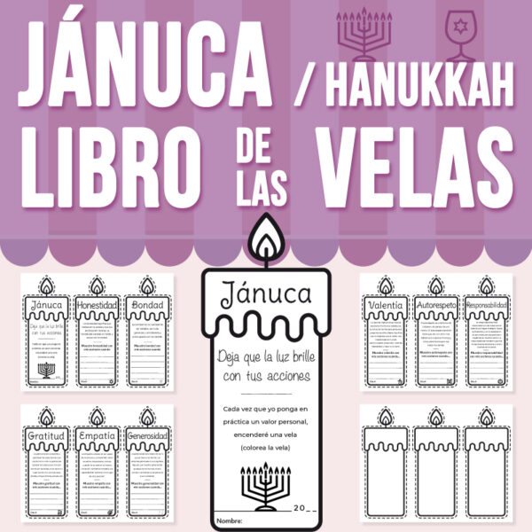 Janucá | Hanukkah Libro de las Luces | Velas | Made By Teachers