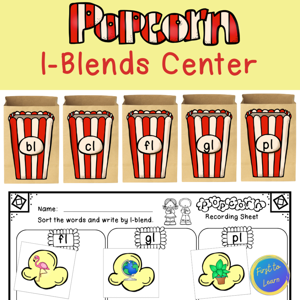 Consonant Blends (L-Blends) Phonics Center Activity | Made By Teachers
