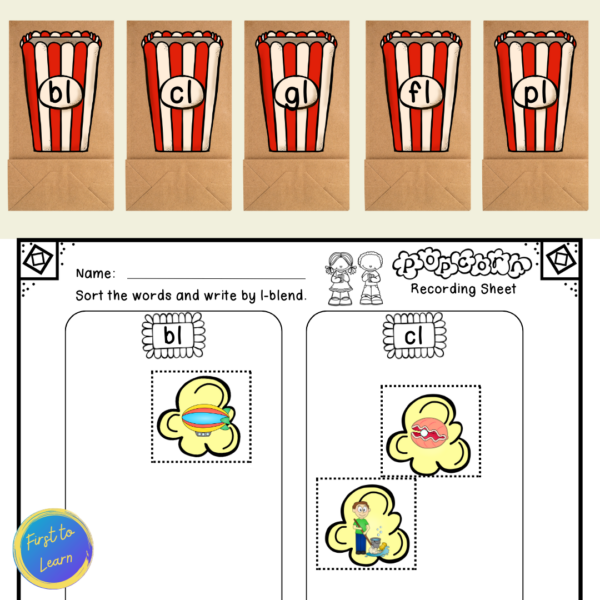 Consonant Blends (L-Blends) Phonics Center Activity | Made By Teachers