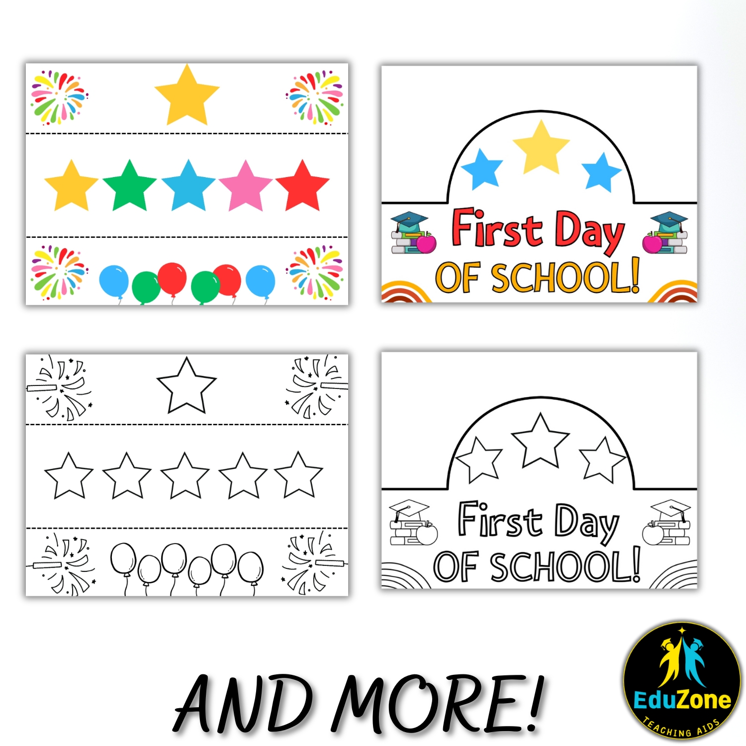 Celebrate the First Day of School in Style with Colorable Crowns ...