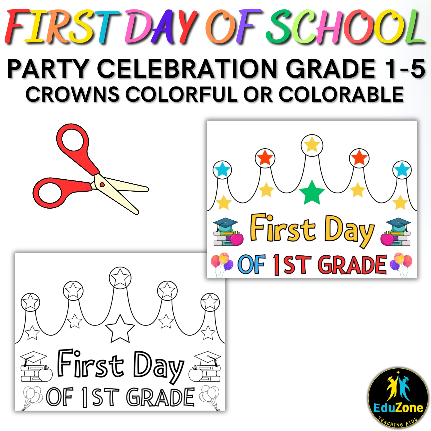 Get Ready for the First Day of School with Fun and Colorful Crowns ...