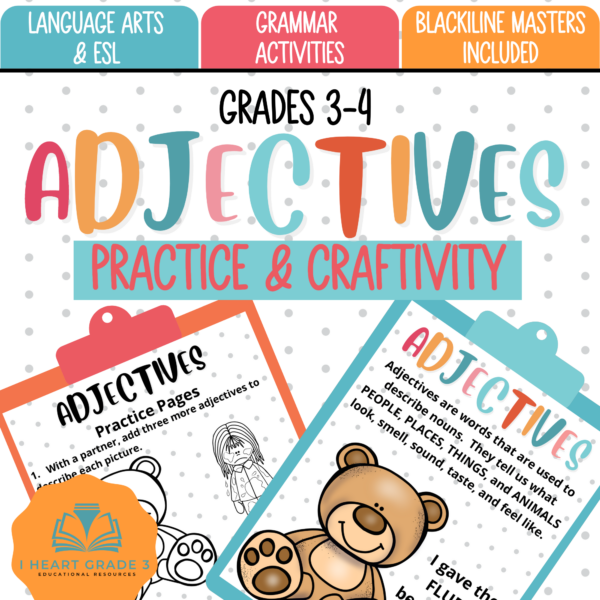 Adjectives: Practice & Craftivity | Made By Teachers