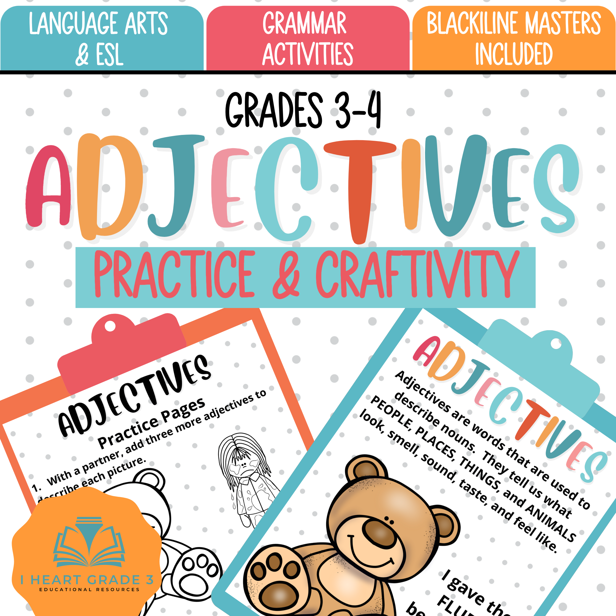 Adjectives: Practice & Craftivity | Made By Teachers