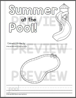 Summer Coloring Pages: At the Pool! | Made By Teachers