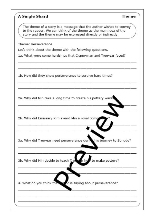 Linda Sue Park "A Single Shard" worksheets | Made By Teachers