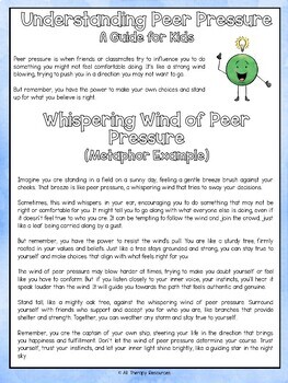 Peer Pressure Scenario Cards for Kids I Red Ribbon Week Lesson ...