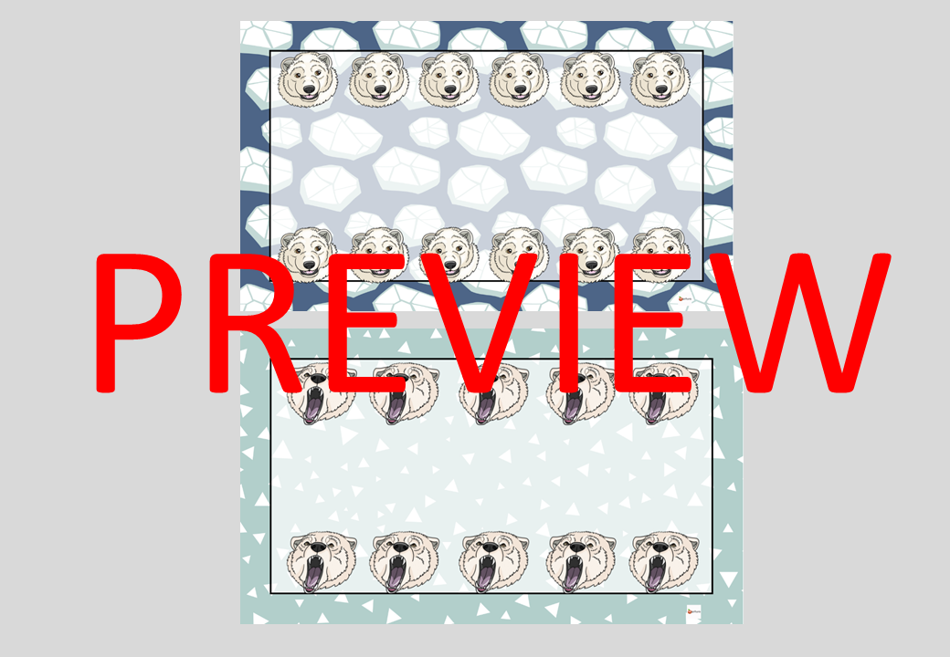 Editable Behavior Punch Cards Polar Bear Theme | Made By Teachers