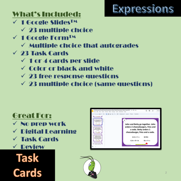 Writing, Simplifying and Evaluating Expressions Re | Made By Teachers