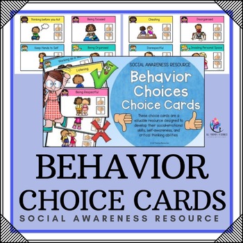 Behavior Choices Choice Cards for Kids I Classroom Behavior Management ...