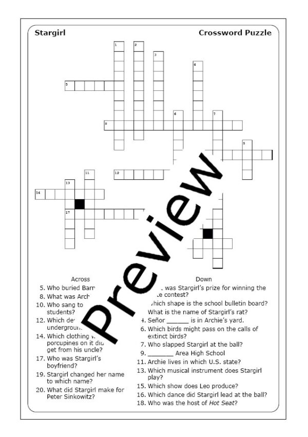 Jerry Spinelli "Stargirl" worksheets | Made By Teachers