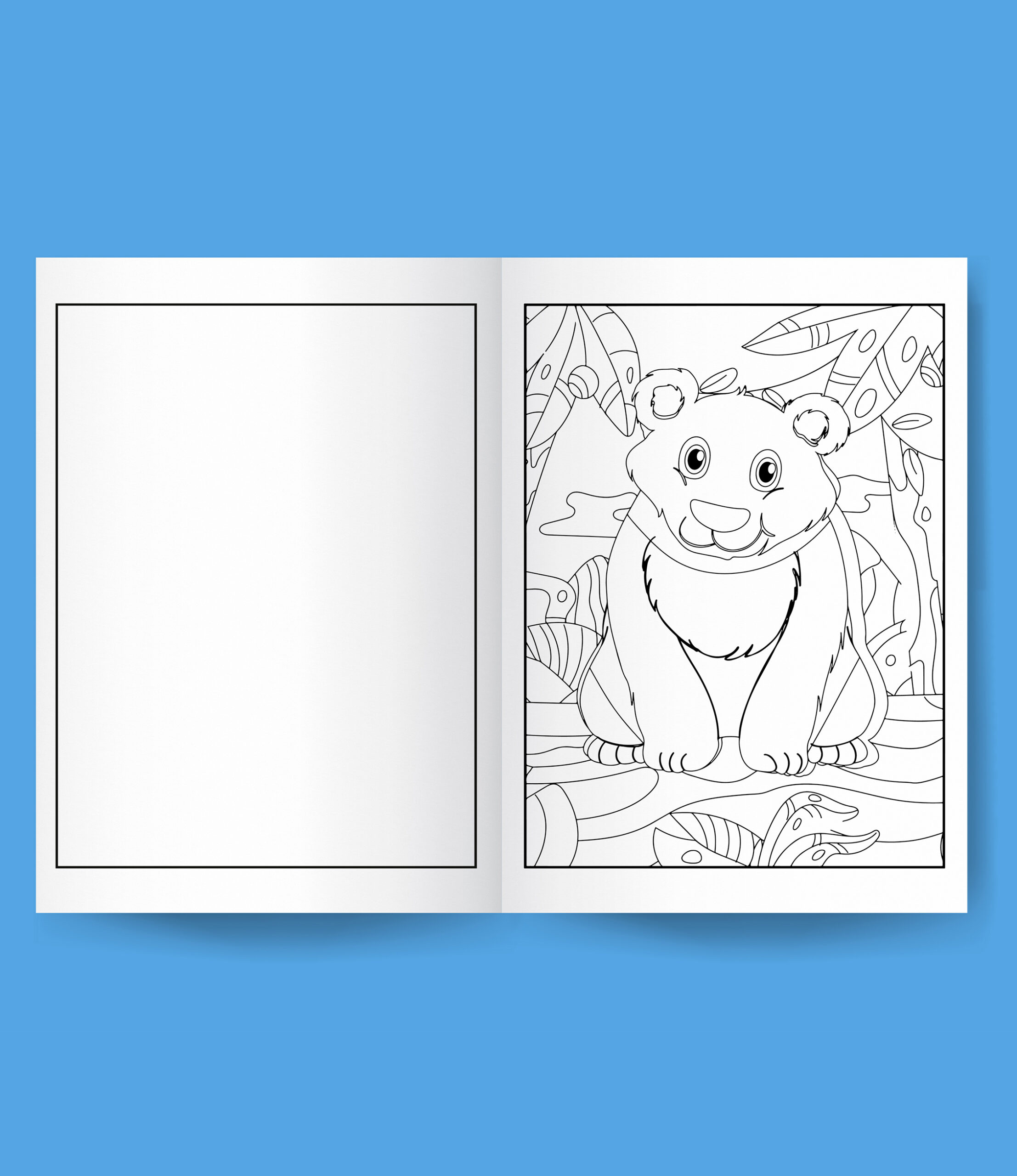 Printable Forest Animals Coloring Book For Kids - Relieve stress Relax ...